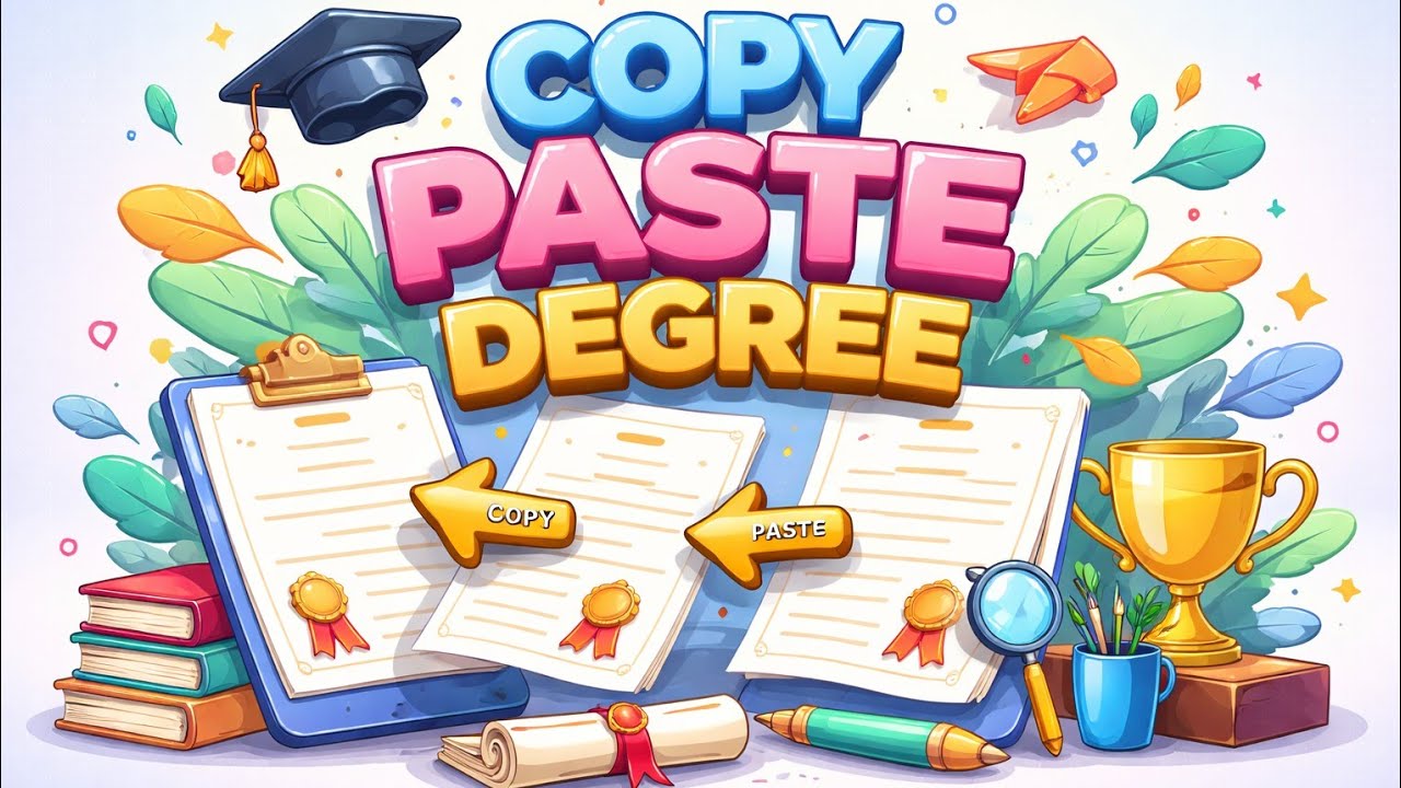 COPY PASTE DEGREE ©️ Artificial intelligence vs Human brain.... Choice ...