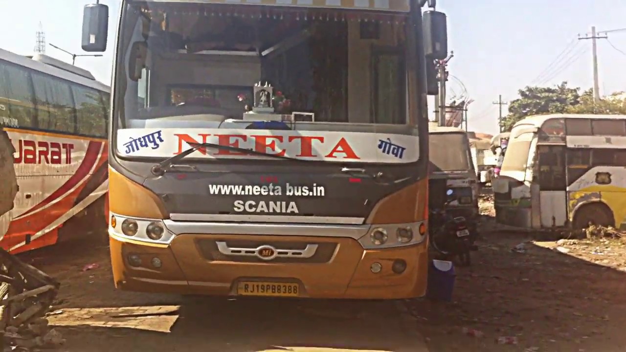 Laxmi travels jodhpur brand new AC bus on Jodhpur-Goa route - YouTube