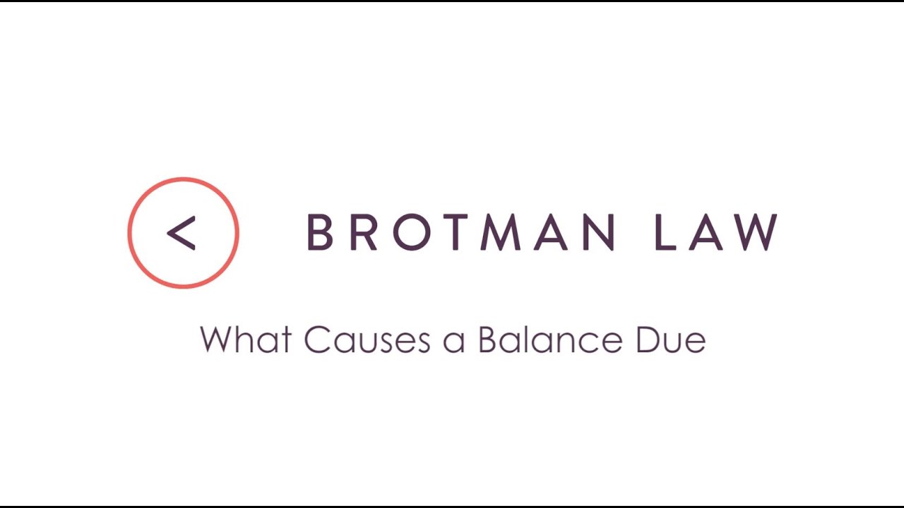 What Causes a Balance Due - YouTube