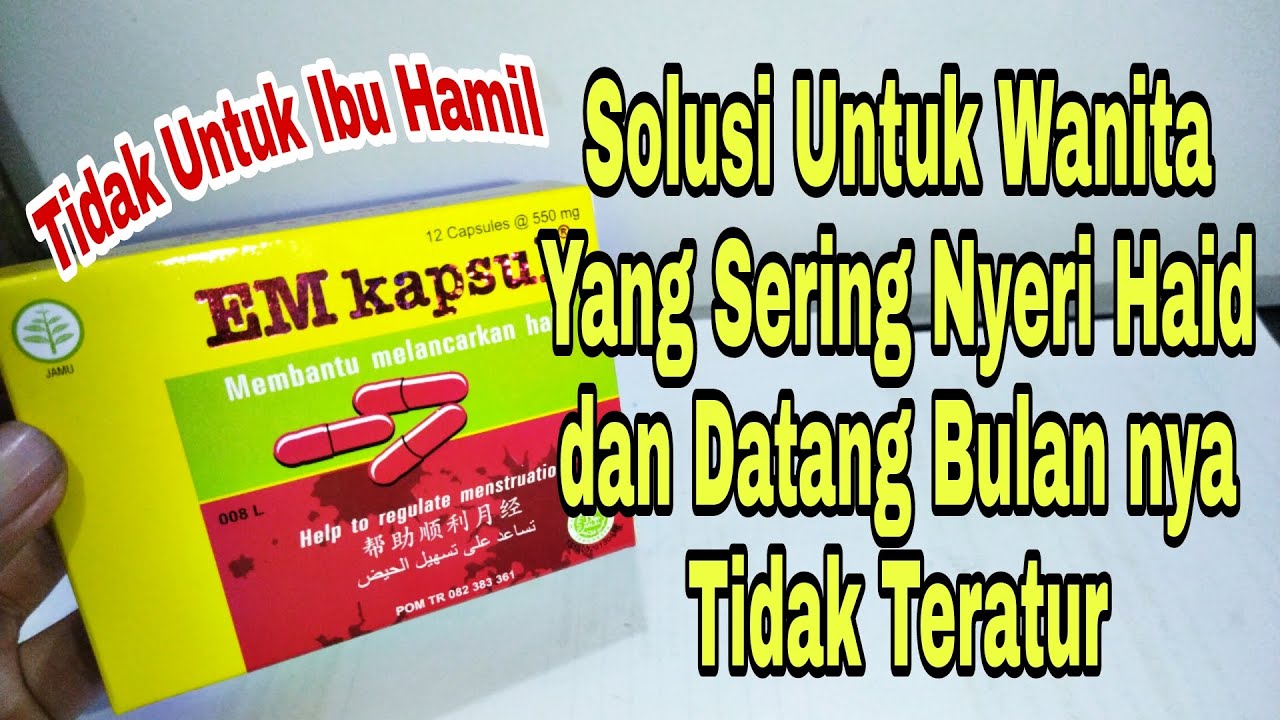 Review Em kapsul Untuk Melancarkan Haid dan Nyeri Saat Menstruasi - YouTube