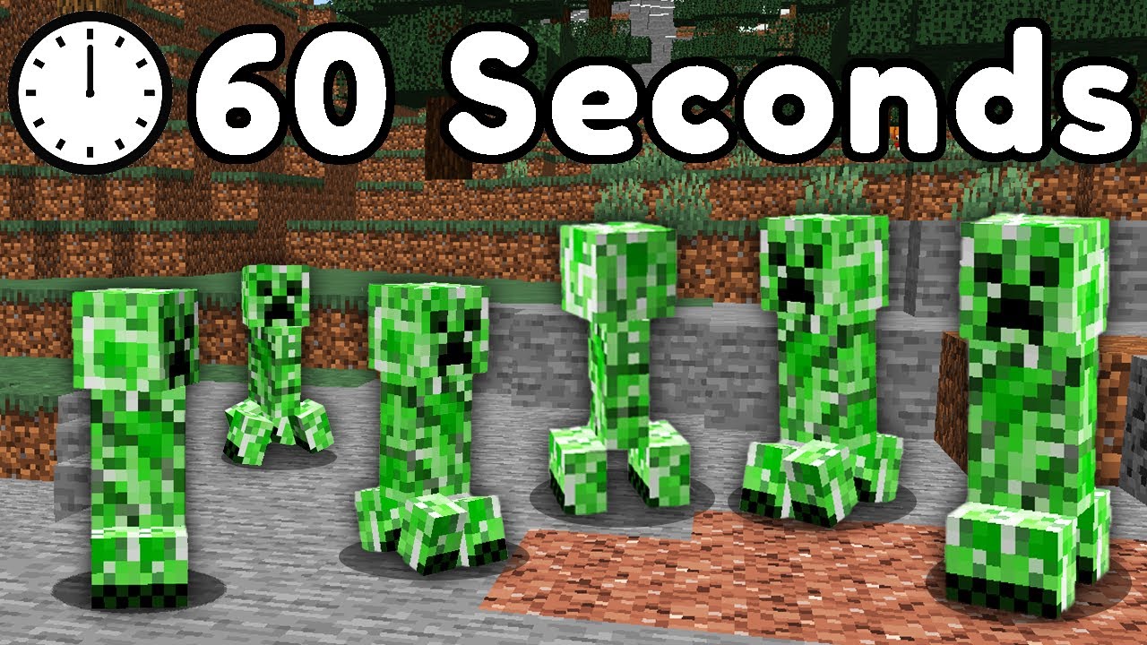 Minecraft but Random Mobs spawn every 10 SECONDS - YouTube