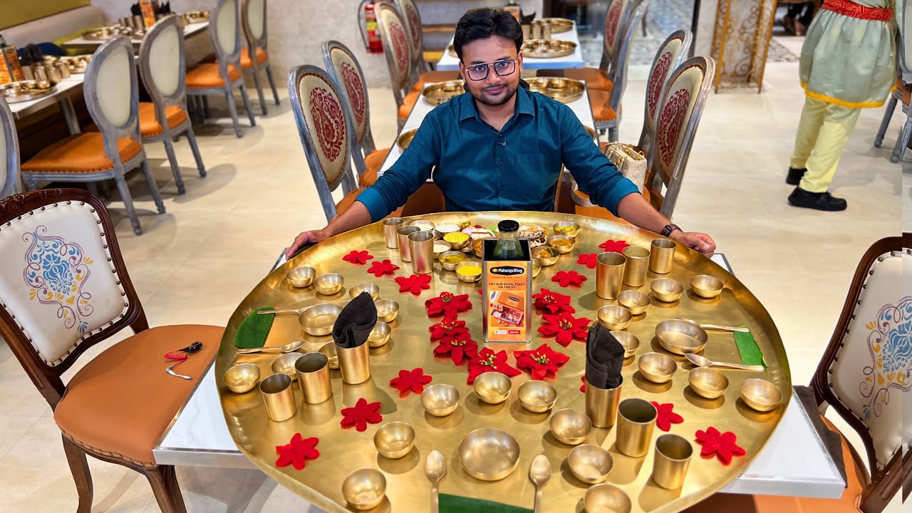 30kg की Pittal की Thali में पेट फटने तक Unlimited खाना खिलाते यहाँ ...