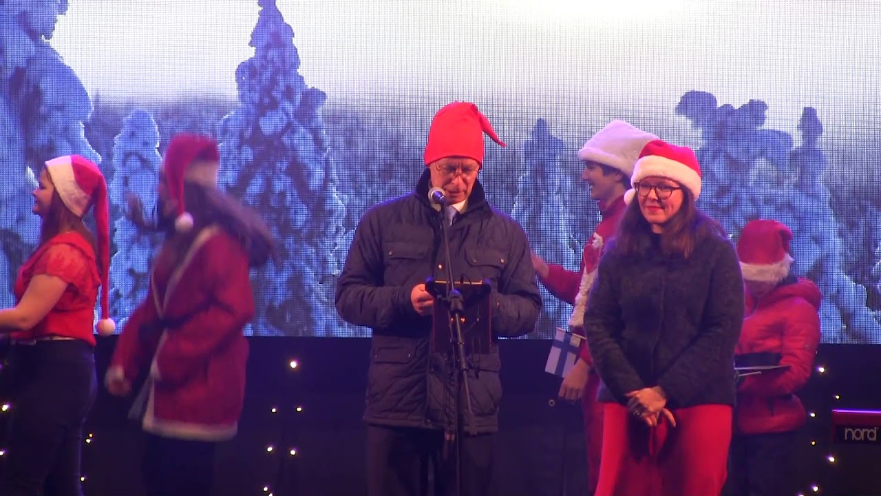 Soome suursaadiku Timo Kantola tervitus, Tallinna Jõuluturg 2019 - YouTube