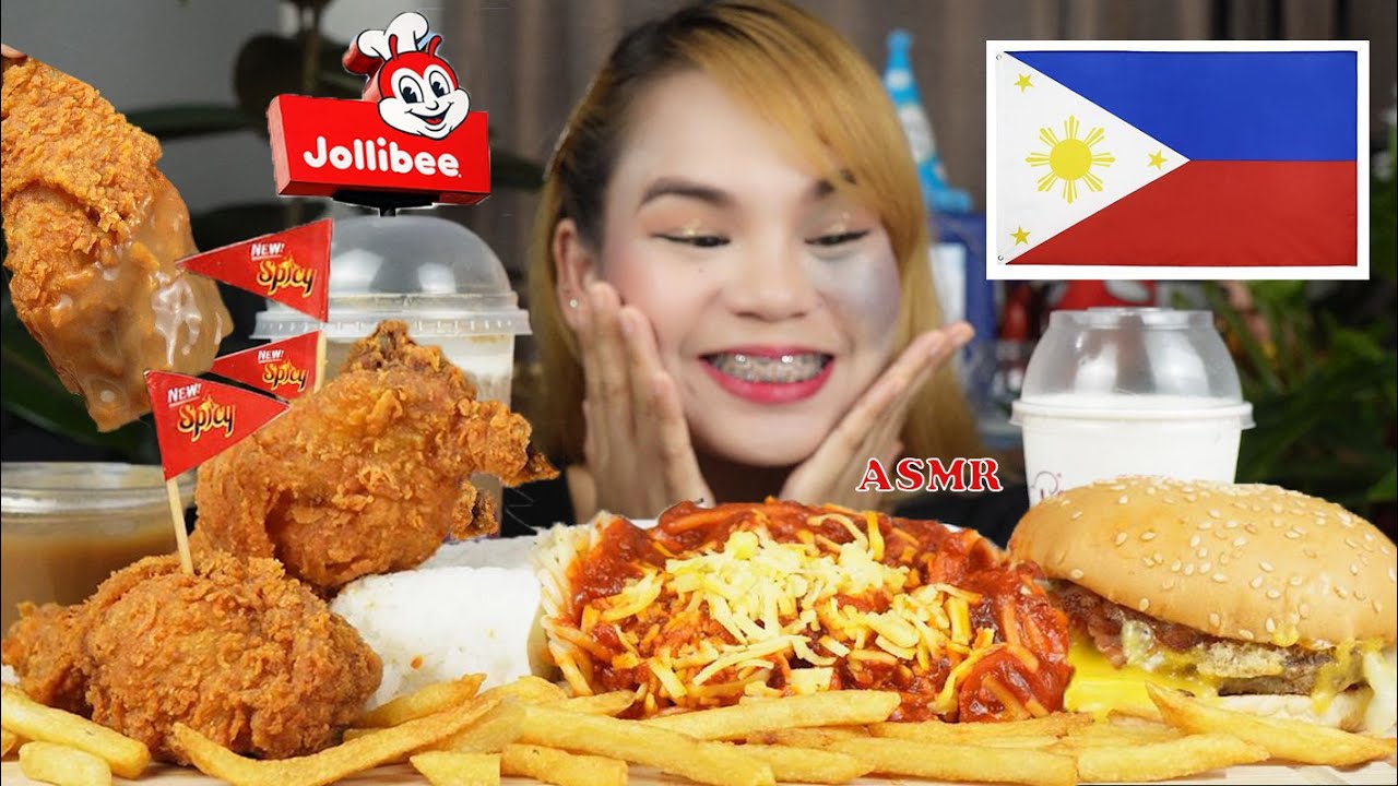 JOLLIBEE MUKBANG ASMR | ISHAMAE EATS MUKBANG | PHILIPPINE MUKBANG - YouTube