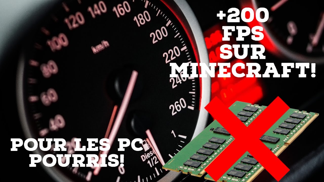 Comment avoir + de 200 fps sur minecraft ! (pour vieux pc) - YouTube