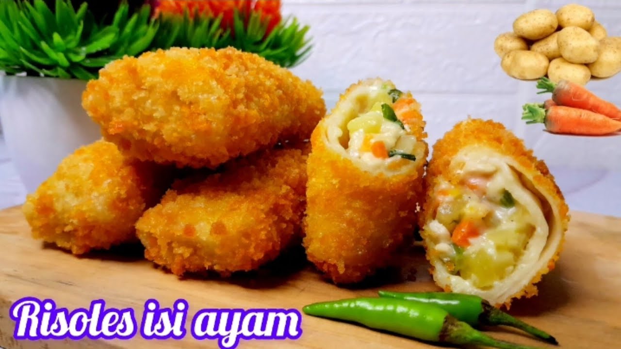 RESEP RISOL ISI AYAM KENTANG WORTEL INI SUPER ENAK - YouTube