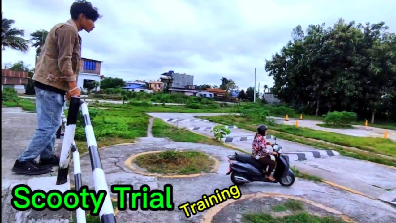 bike/scooty trial training (practice time) - YouTube