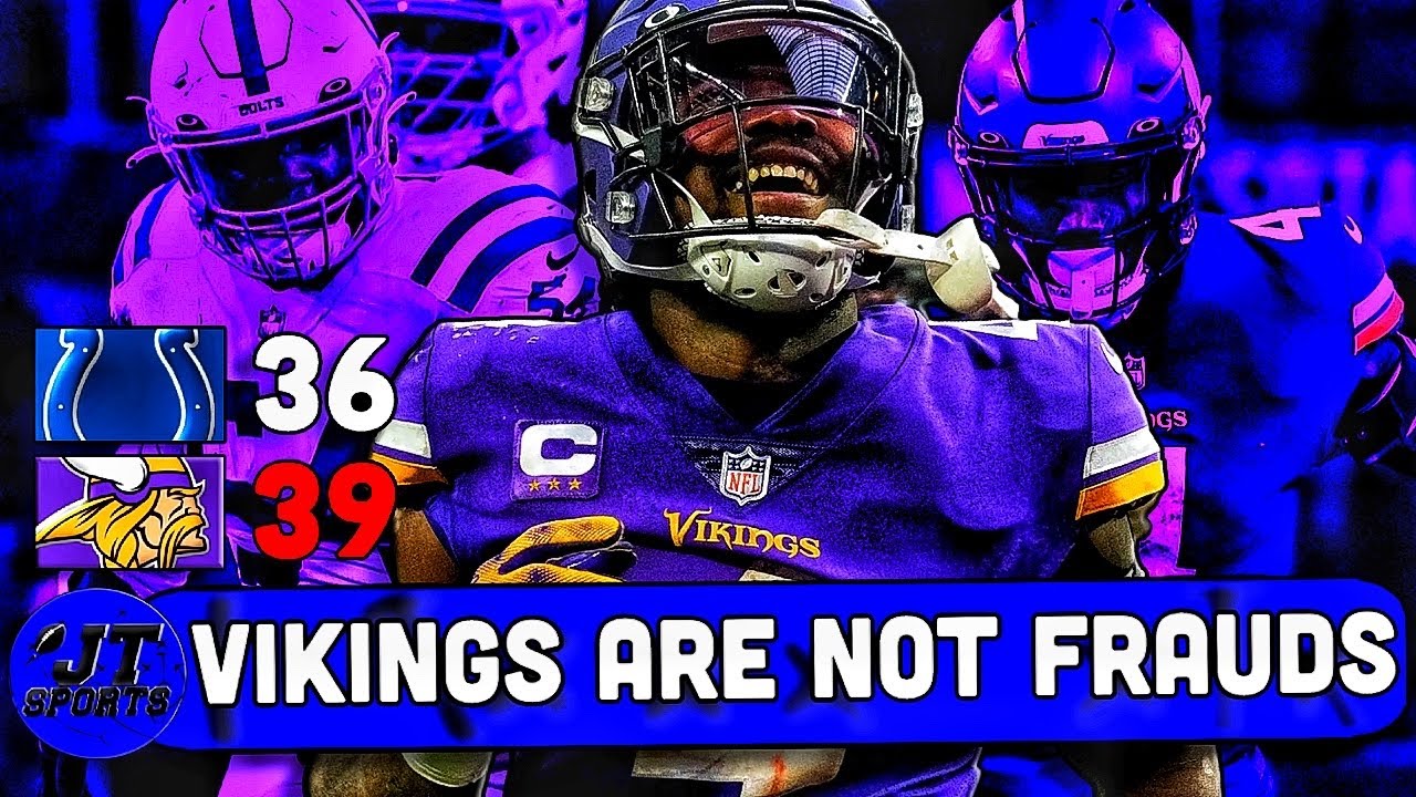 JT Sports Reacts To Vikings EPIC Comeback vs Colts | NFL - YouTube