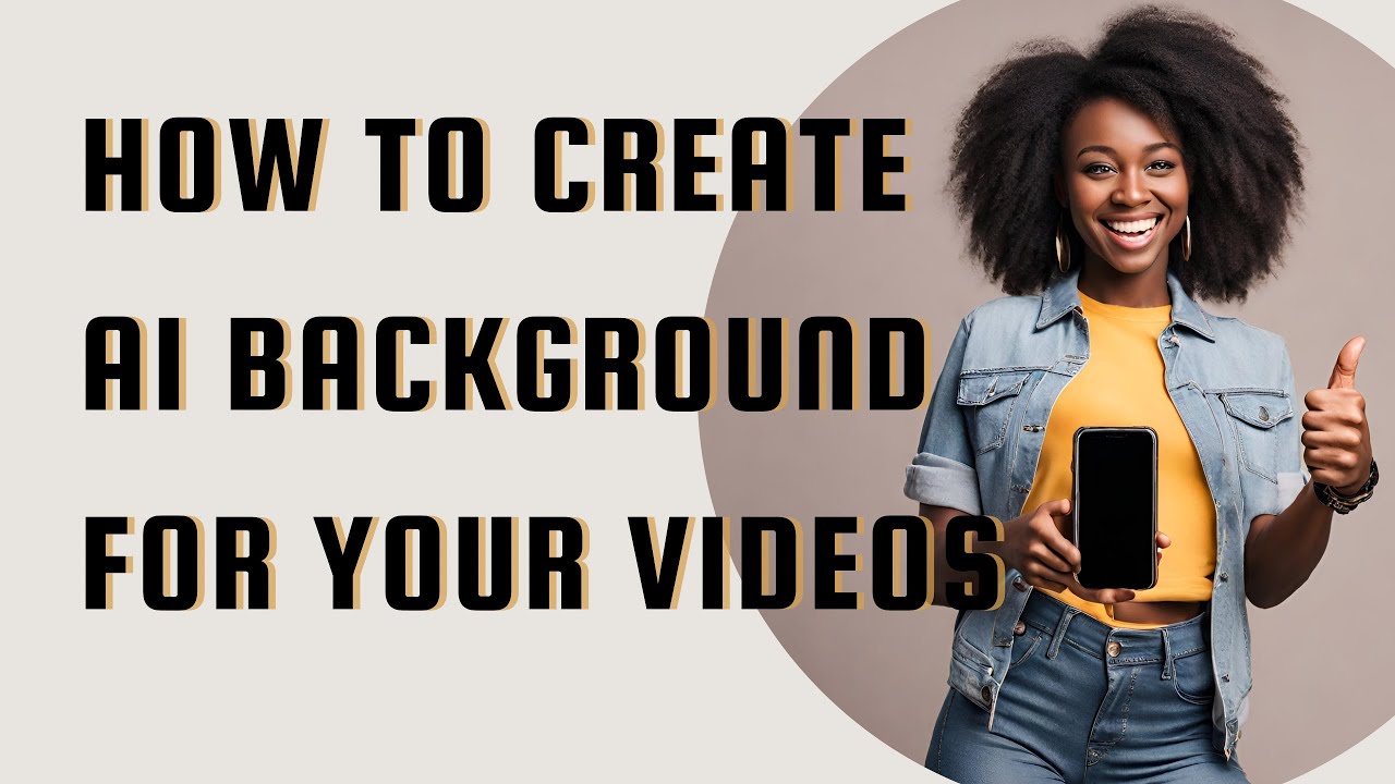 How to create Fake background for your videos, Ai generated background ...