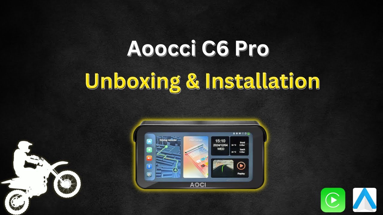 Aoocci C6 Pro Full Review: Motorcycle Dash Cam With Apple CarPlay ...