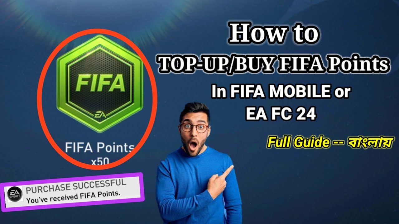 How To TOPUP FIFA Points full guide বাংলায় || FIFA MOBILE 23 || EA FC ...