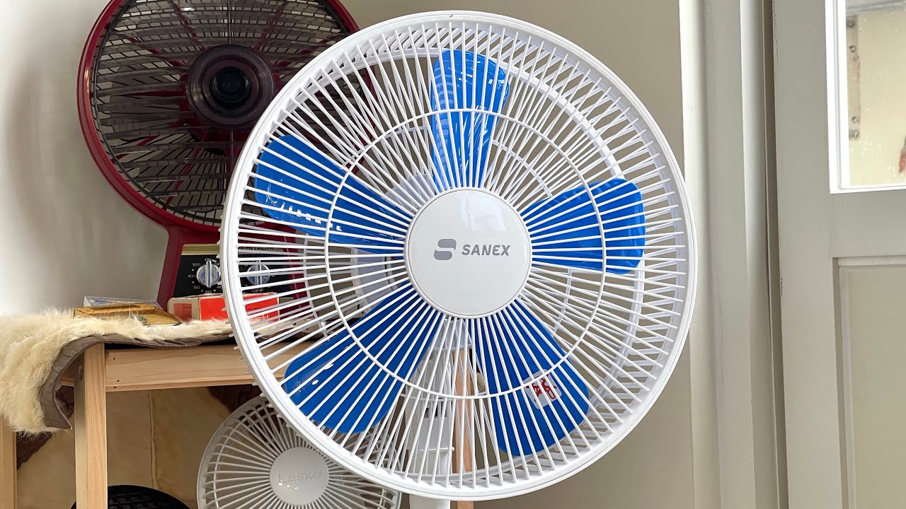 Sanex 14” Oscillating Pedestal Fan | Unboxing & Test! - YouTube