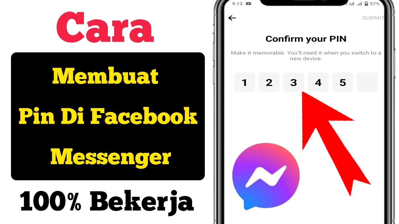 Cara Membuat PIN di Facebook Messenger 2024. Membuat PIN Digit di ...