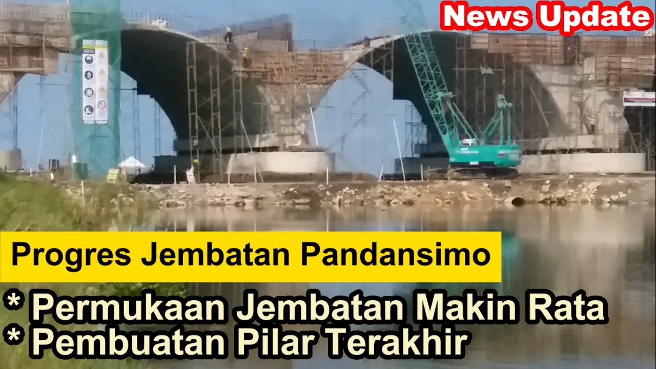TERBARU ! ! PROGRES JEMBATAN PANDANSIMO JOGJA - PEMBUATAN PILAR ...