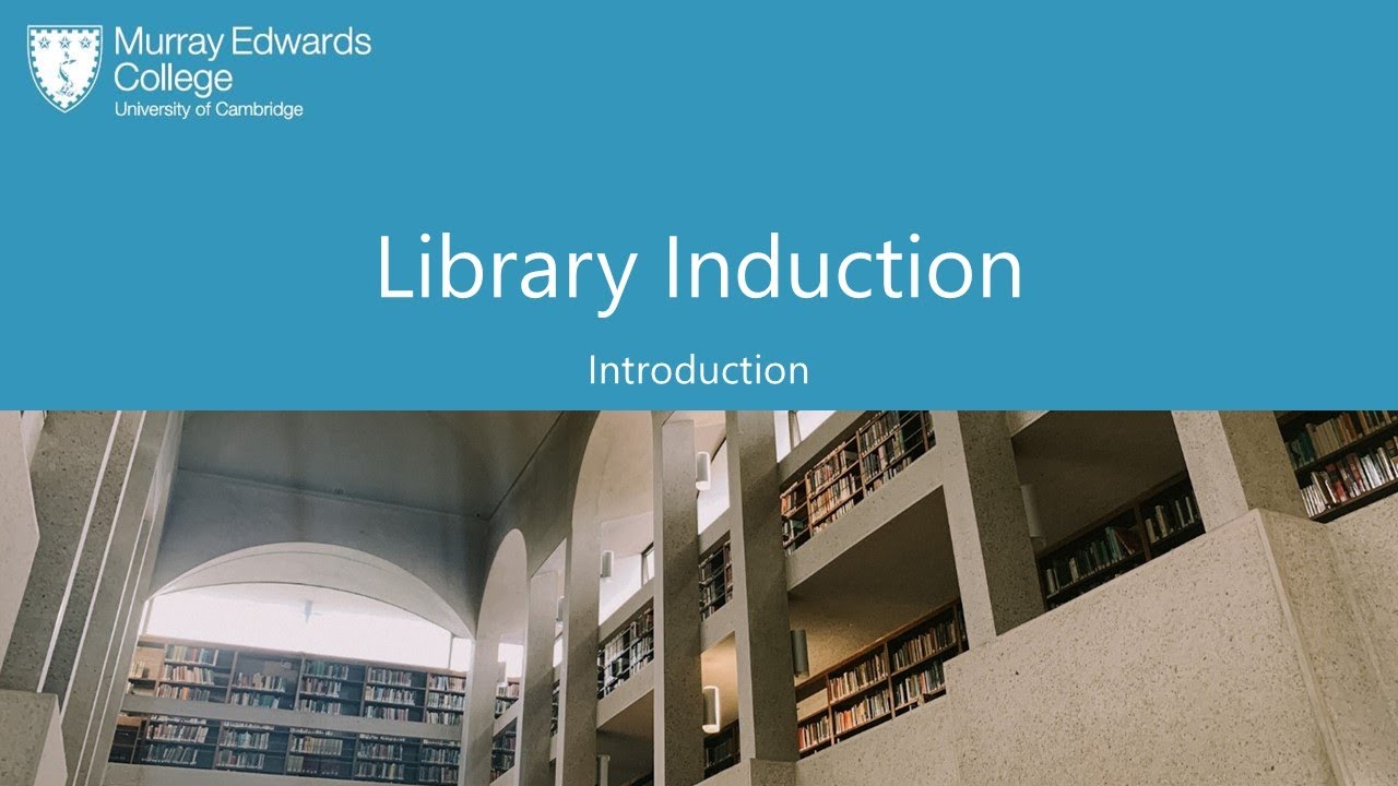 Rosemary Murray Library Induction Video Michaelmas Term 2023 - YouTube