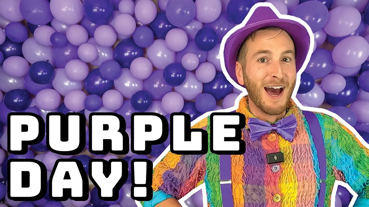 🟣 Toddler Tunes with Mr. Balloon #5 (Full Episode) The Purple Party! 🟣 ...