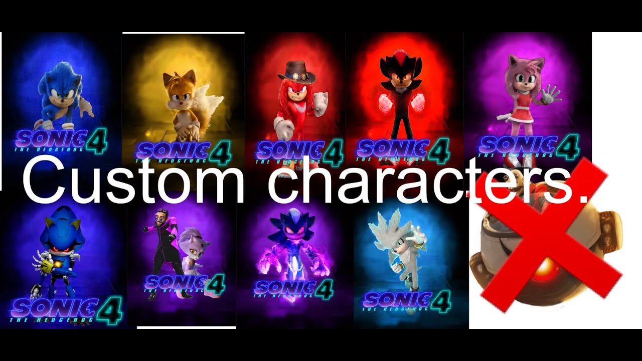 Making Sonic Movie Posters for Custom Characters - YouTube