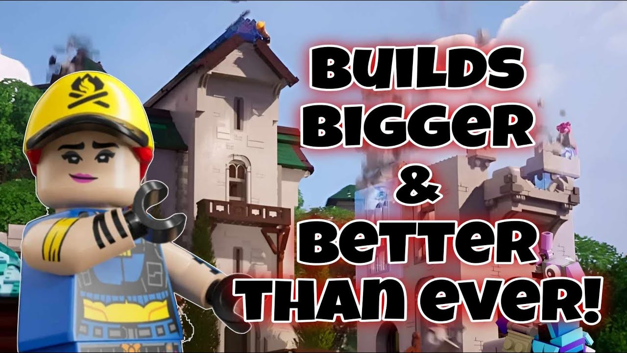 Let's play Lego Fortnite, find bus stations and build a mega village ...