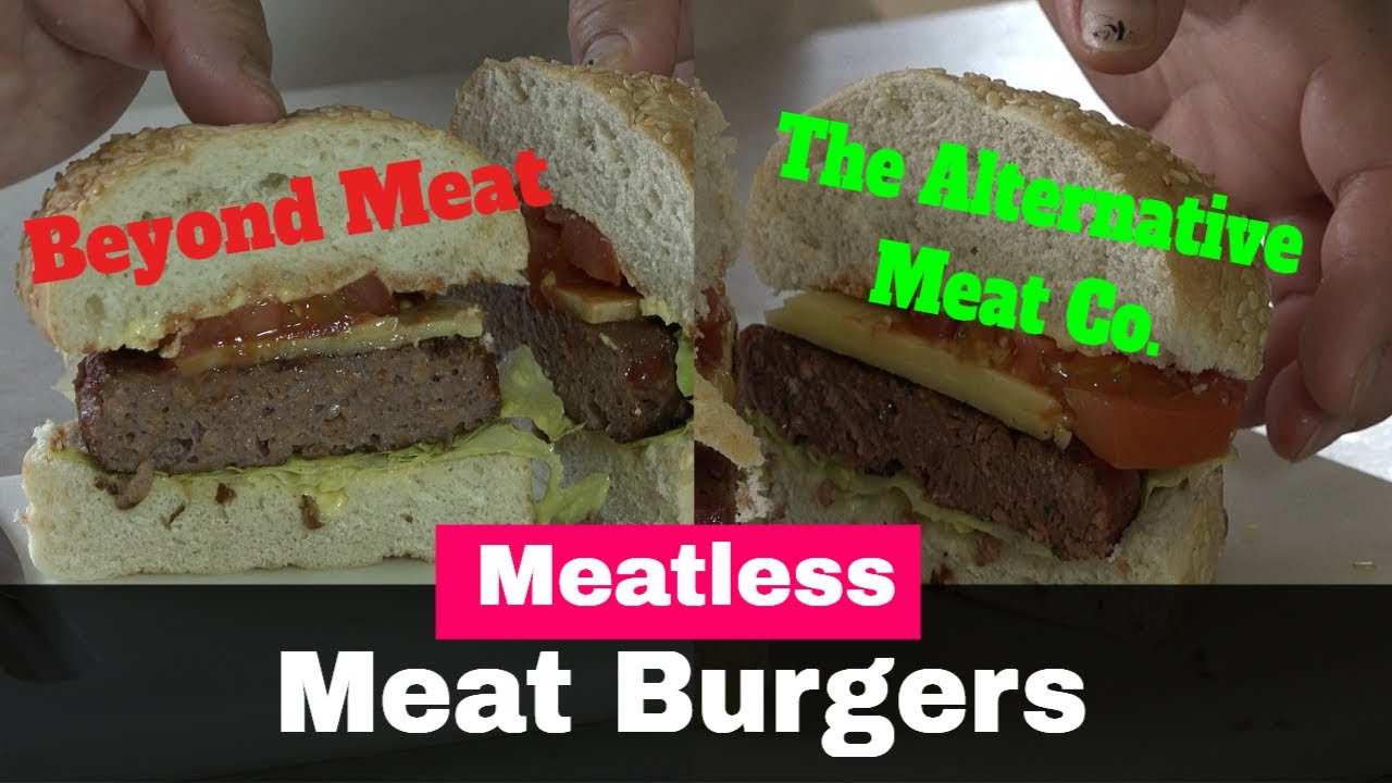 Meatless Meat Burgers - Beyond Meat vs The Alternative Meat Co #food ...