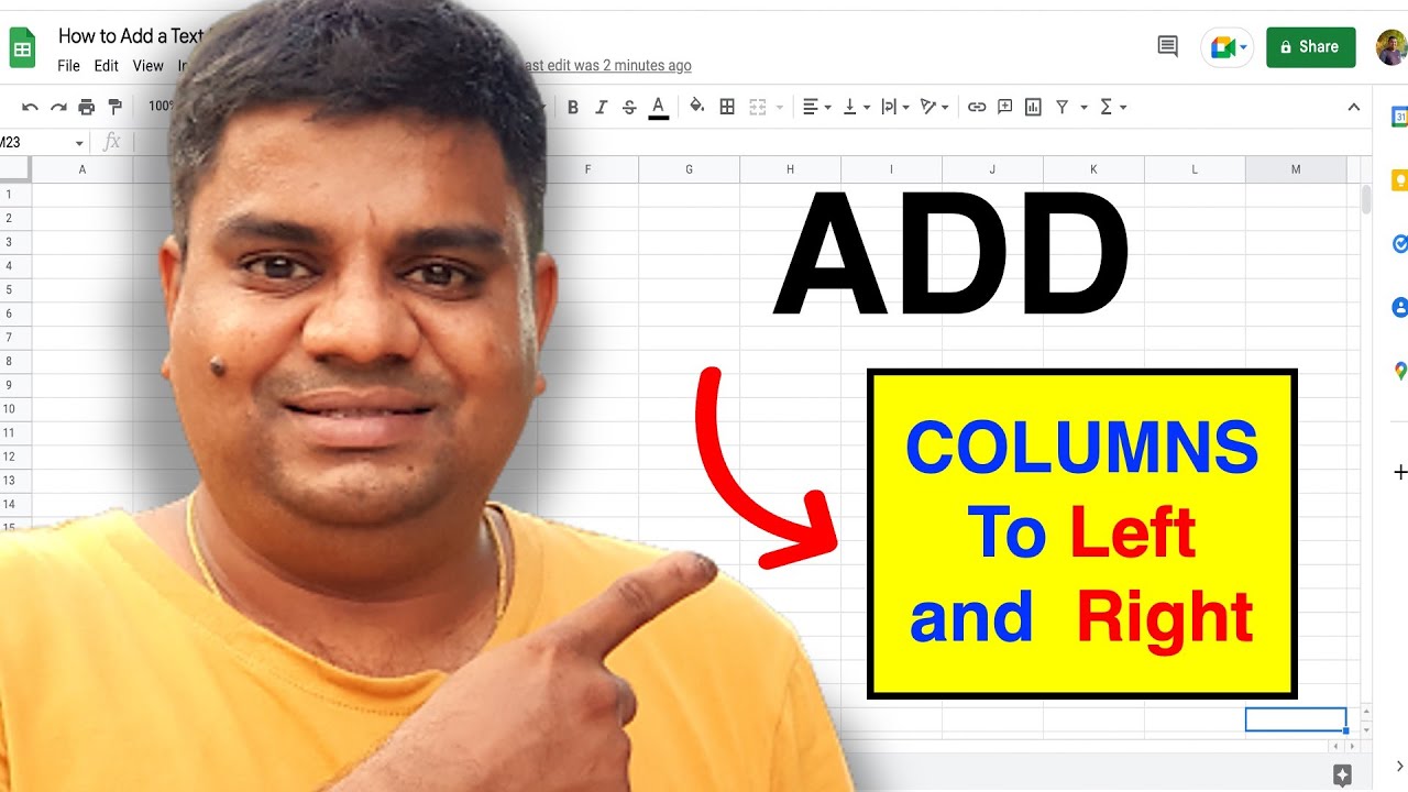 How To Add Columns In Google Sheets YouTube How To Add Columns In Google Sheets YouTube