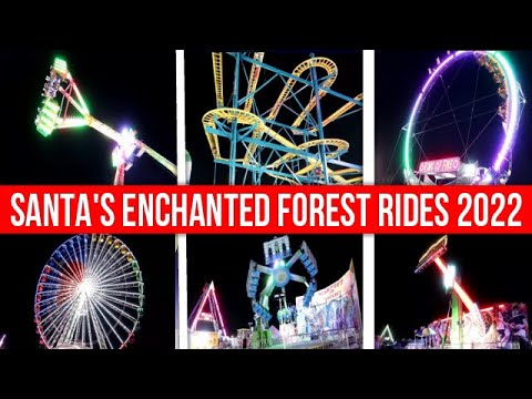 SANTA'S ENCHANTED FOREST RIDES MIAMI 2022 BLOG #2 - YouTube