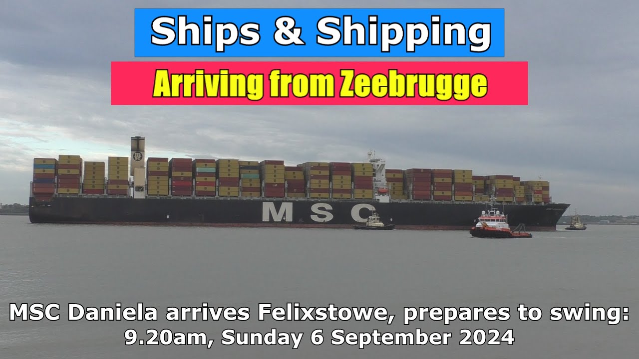 Arriving with a 20 knot Southeasterly breeze: MSC Daniela Part 1, Sunday 6 October 2024 - YouTube