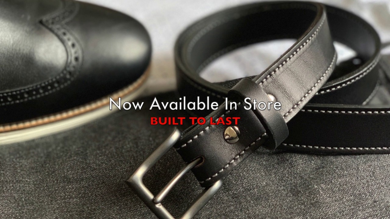 Making A Stitched Leather Belt - Sneak Peek Behind The Scenes - YouTube