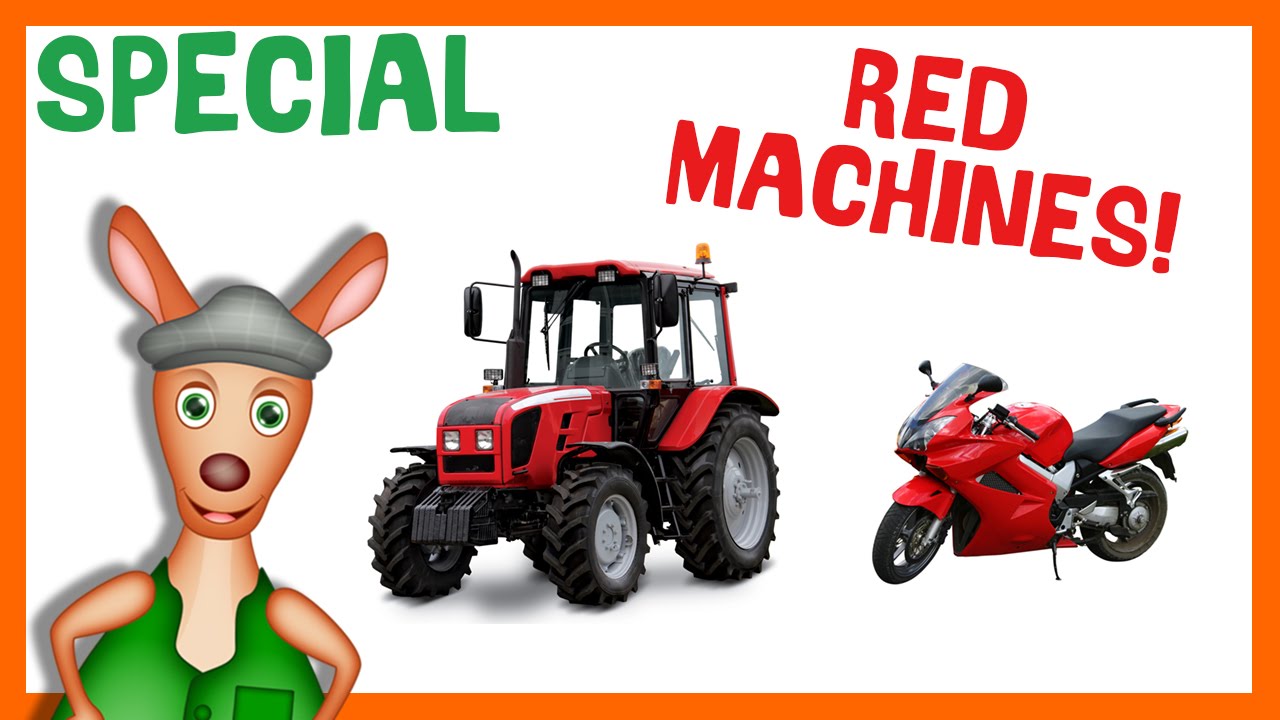 * RED MACHINES * | Vehicles For Kids | Things That Go TV! - YouTube