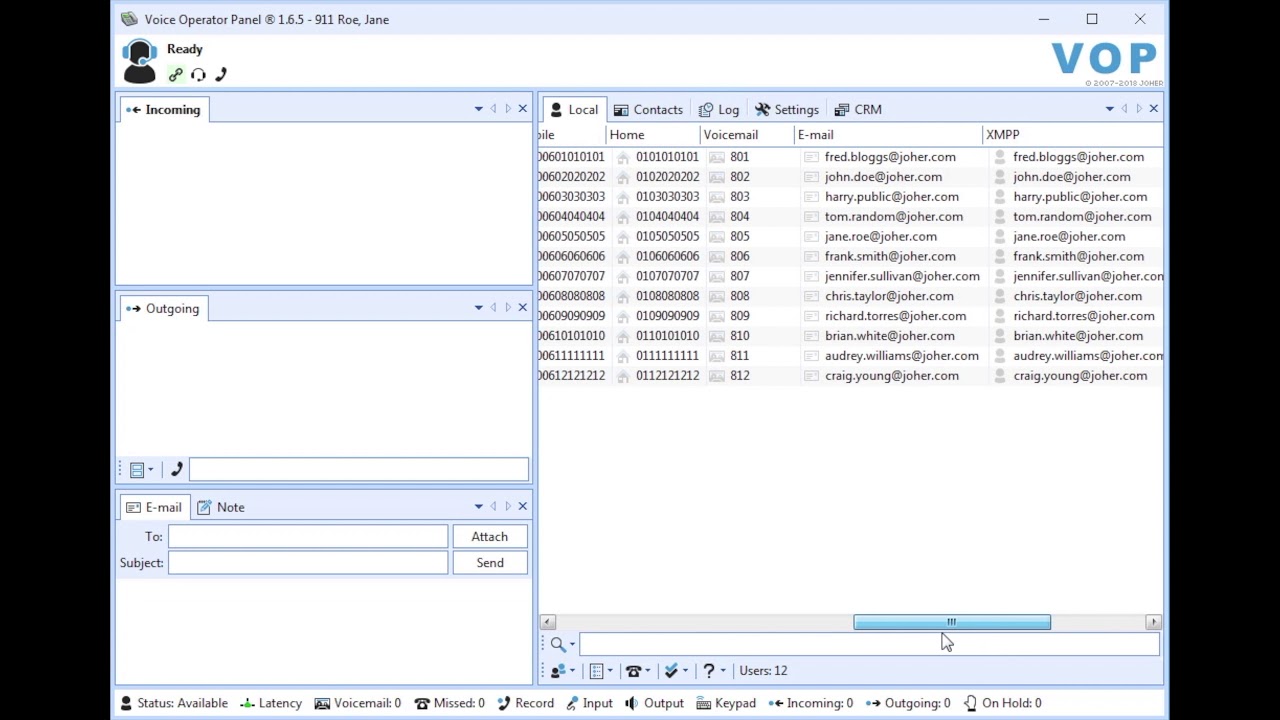 Voice Operator Panel: Directory Views - YouTube