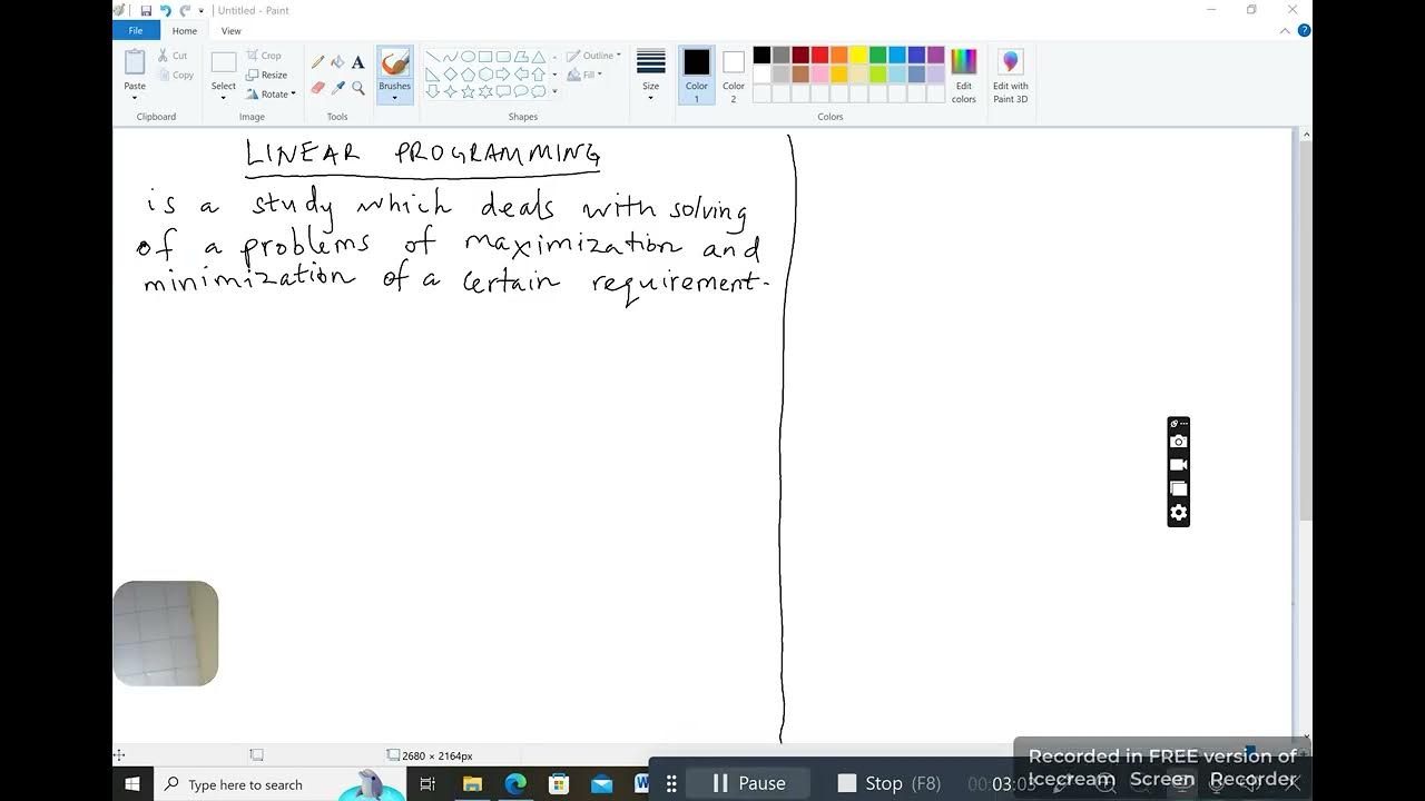 LINEAR PROGRAMMING_introduction-Ep _01 - YouTube