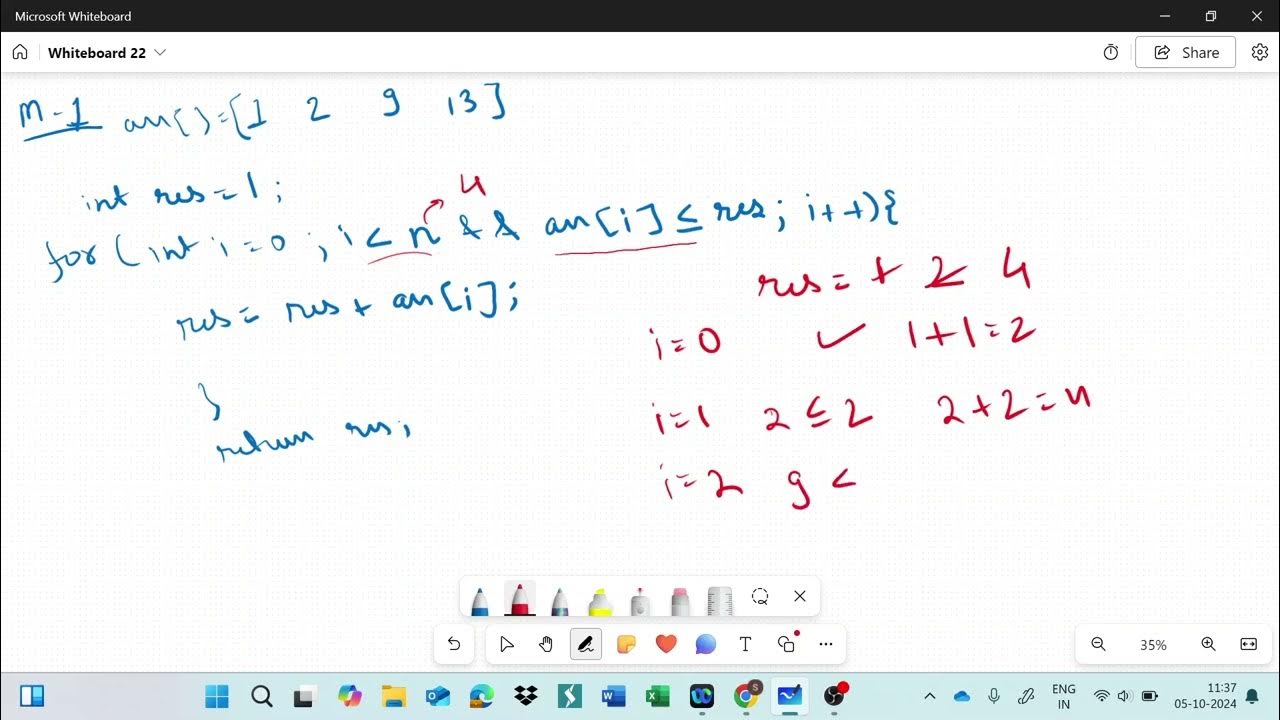Not a subset sum |Arrays | GFG| POTD | Java | 05-10-24 #geeksforgeeks #potd - YouTube
