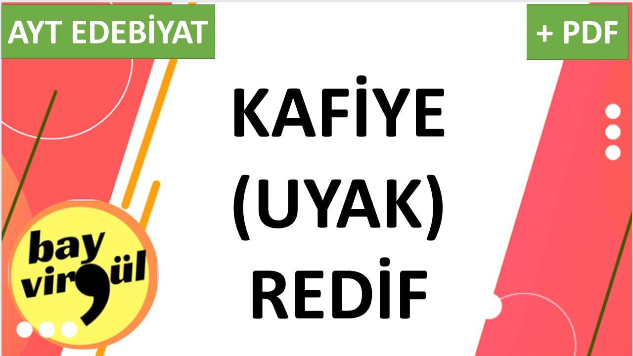 KAFİYE (UYAK) REDİF - YouTube
