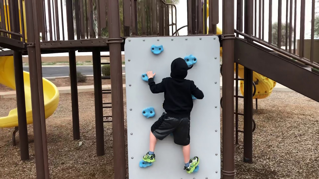 Rylan climbing wall - YouTube