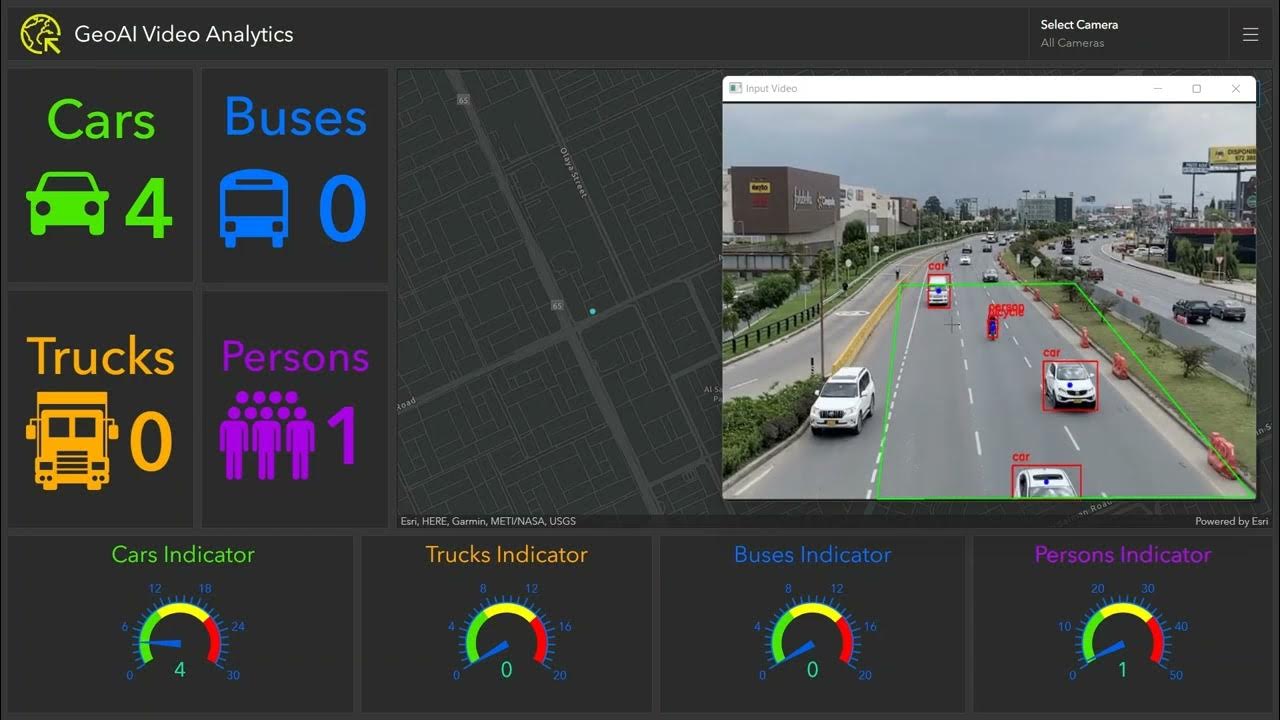 Real-time object detection - with ArcGIS dashboard using deep learning model - YouTube