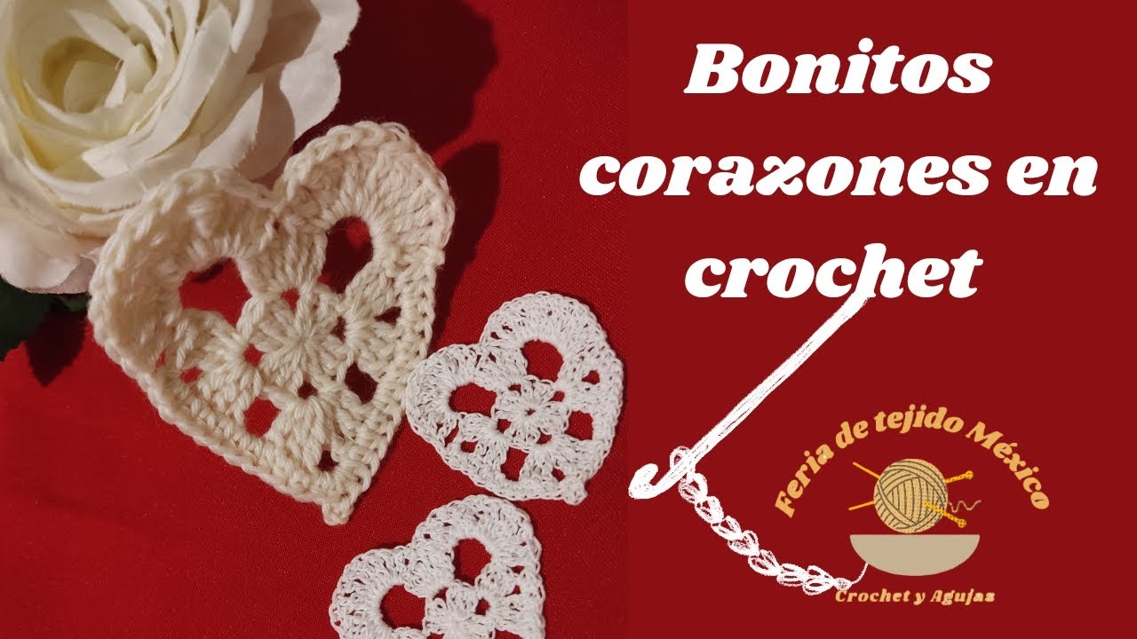 Corazón tejido en crochet, fácil y rápido!! - YouTube