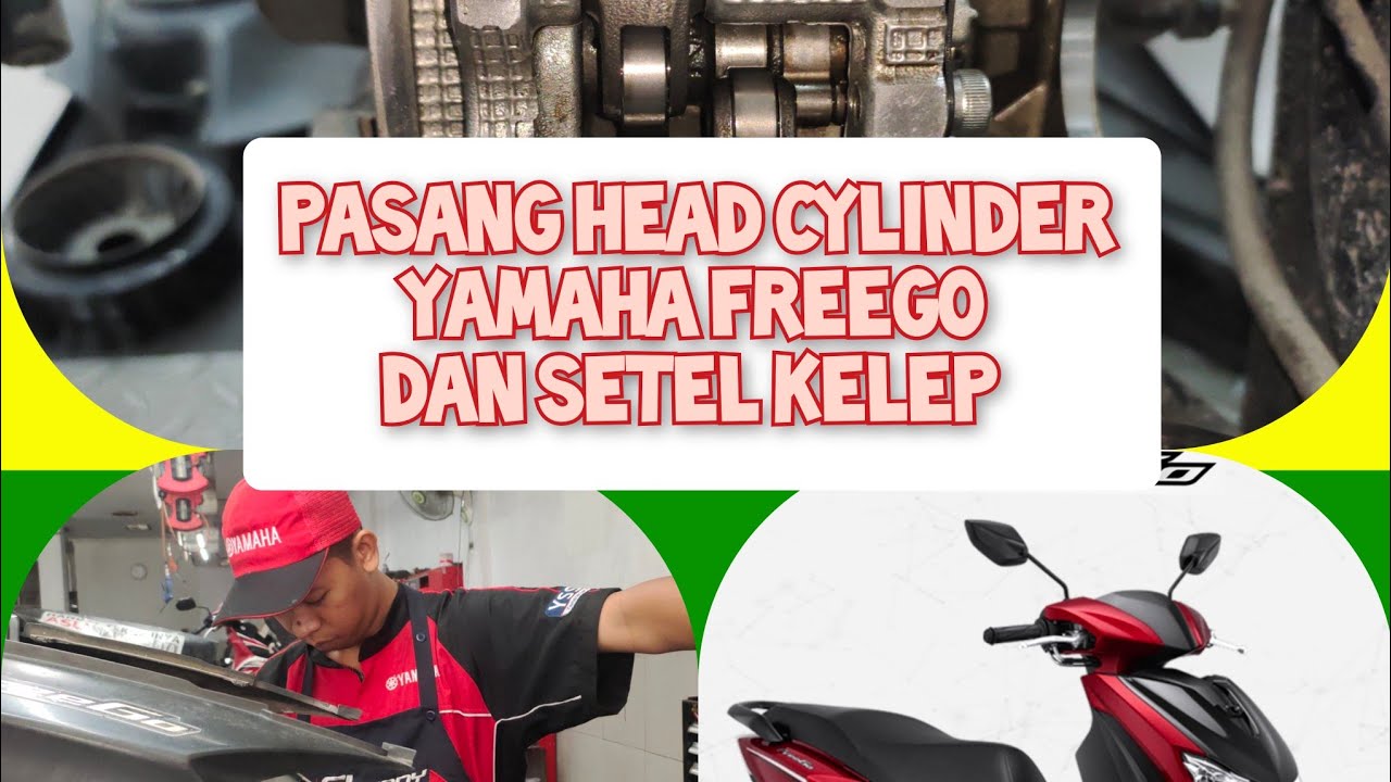 Review pasang head Cylinder Yamaha FreeGo dan pasang Sentrik - YouTube