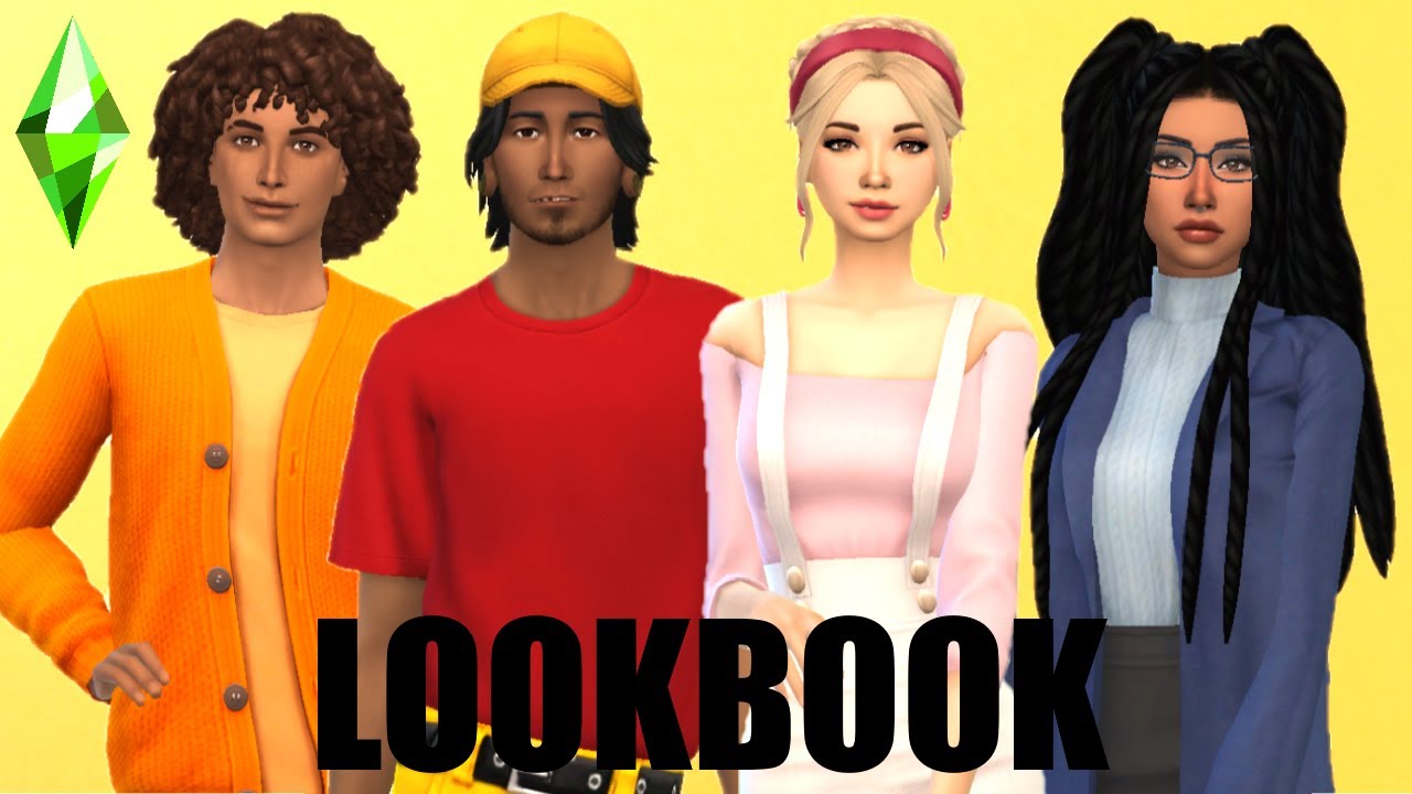 WINNIE THE POOH INSPIRED LOOKBOOK I Sims 4 I Create a Sim + CC Links ...