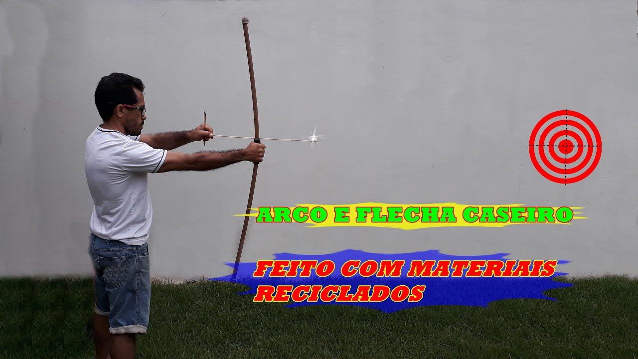 Como fazer um arco e flecha Caseiro- BOW AND ARROW - YouTube