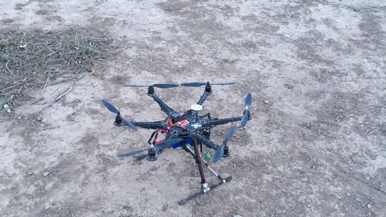 Desert Drone Smoke Bomb Drop - YouTube