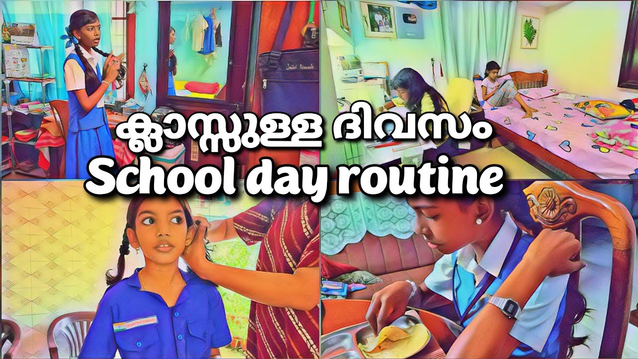 Full day school routine kids with time | study routine | Routine ...