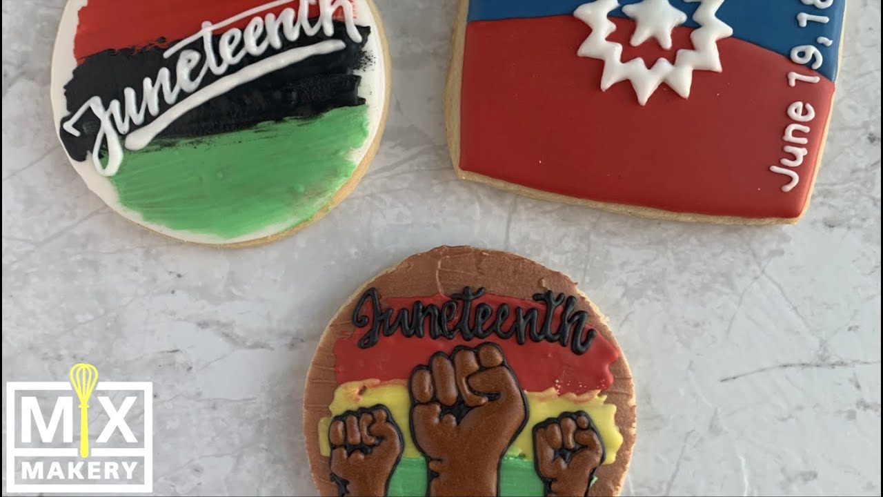 JUNETEENTH DAY COOKIES | JUNETEENTH DESSERT IDEAS | MIX MAKERY - YouTube