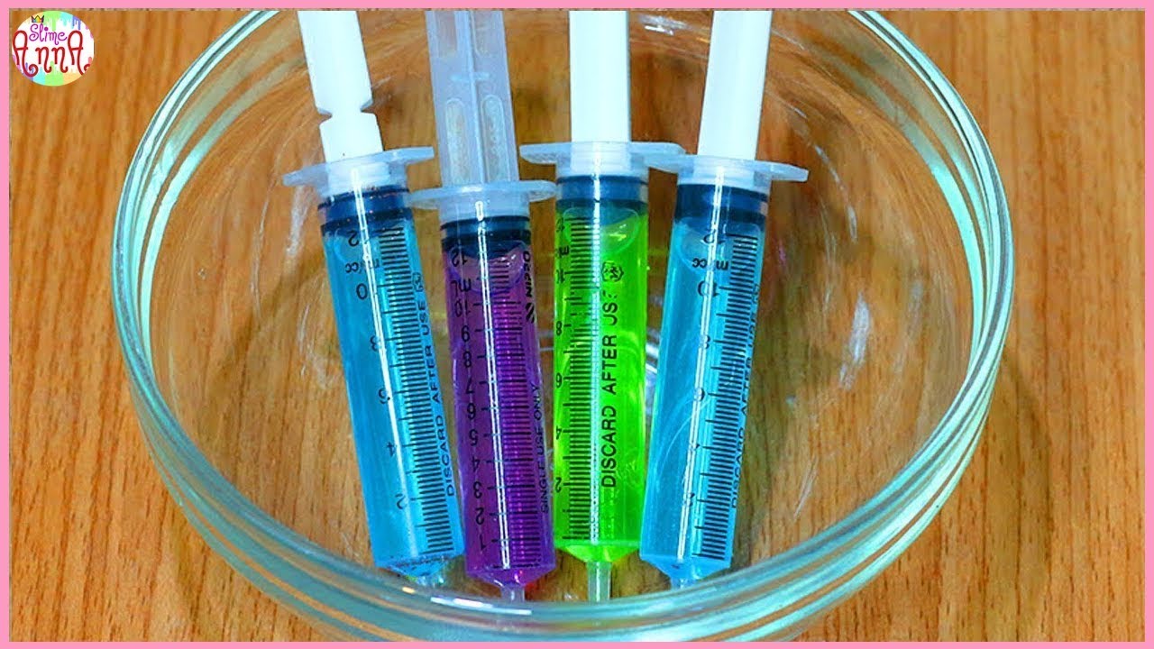 Making clear slime with piping injection , piping bag slime, ASMR video ...