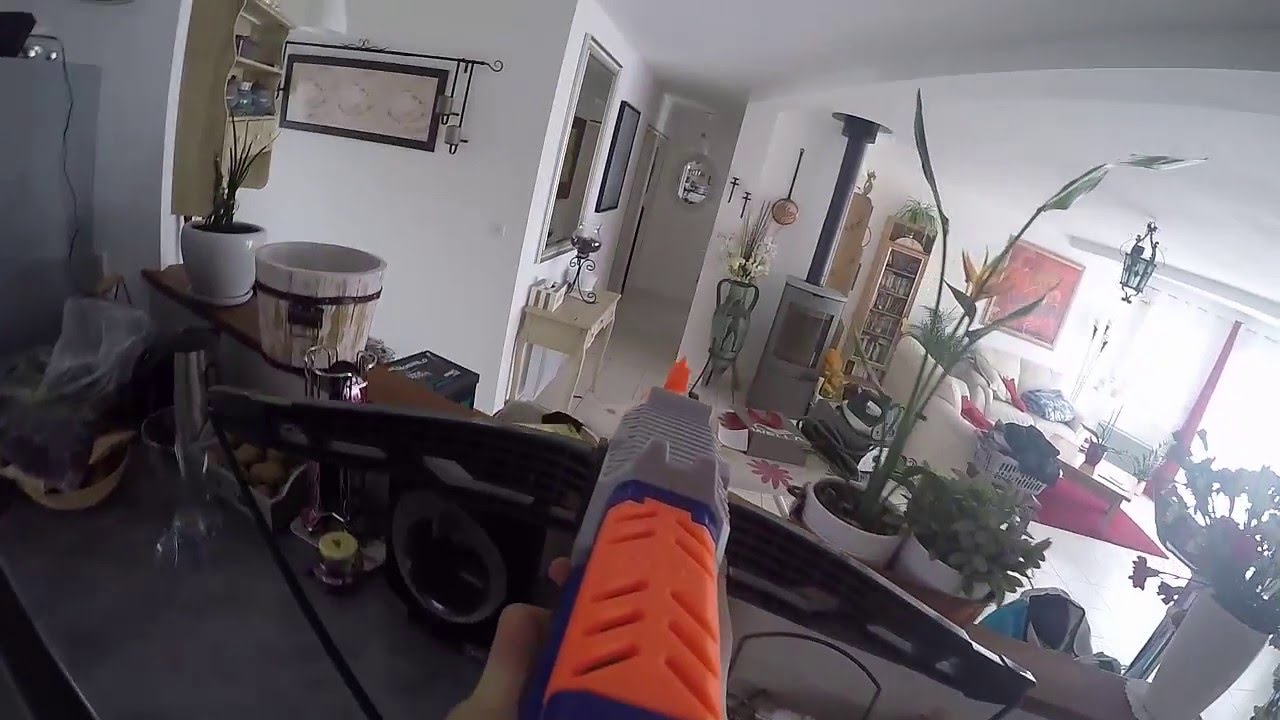 GoPro nerf battle 1V1 - YouTube