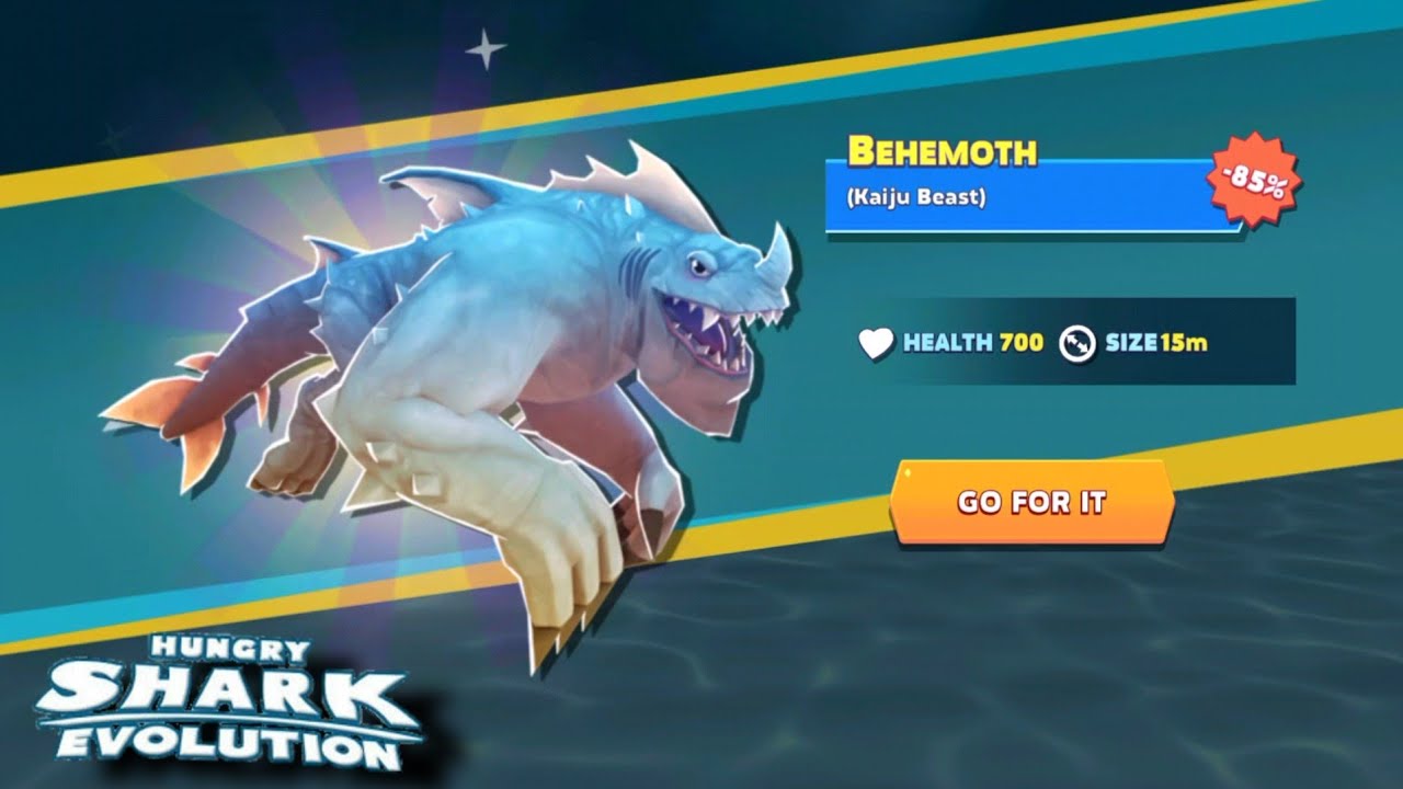 GET NEW BEHEMOTH 85% OFF NOW - HUNGRY SHARK EVOLUTION - HUNGRY SHARK ...