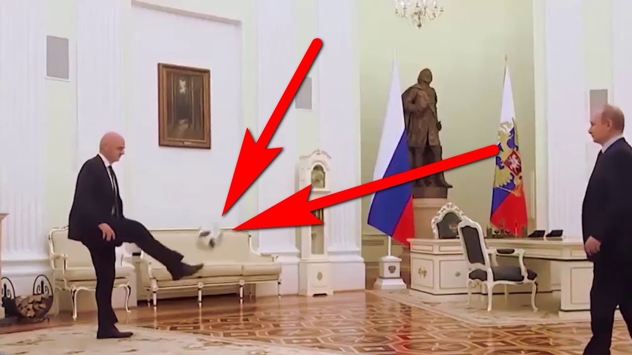 Vladimir Putin playing Football before the first Match in the world cup ...