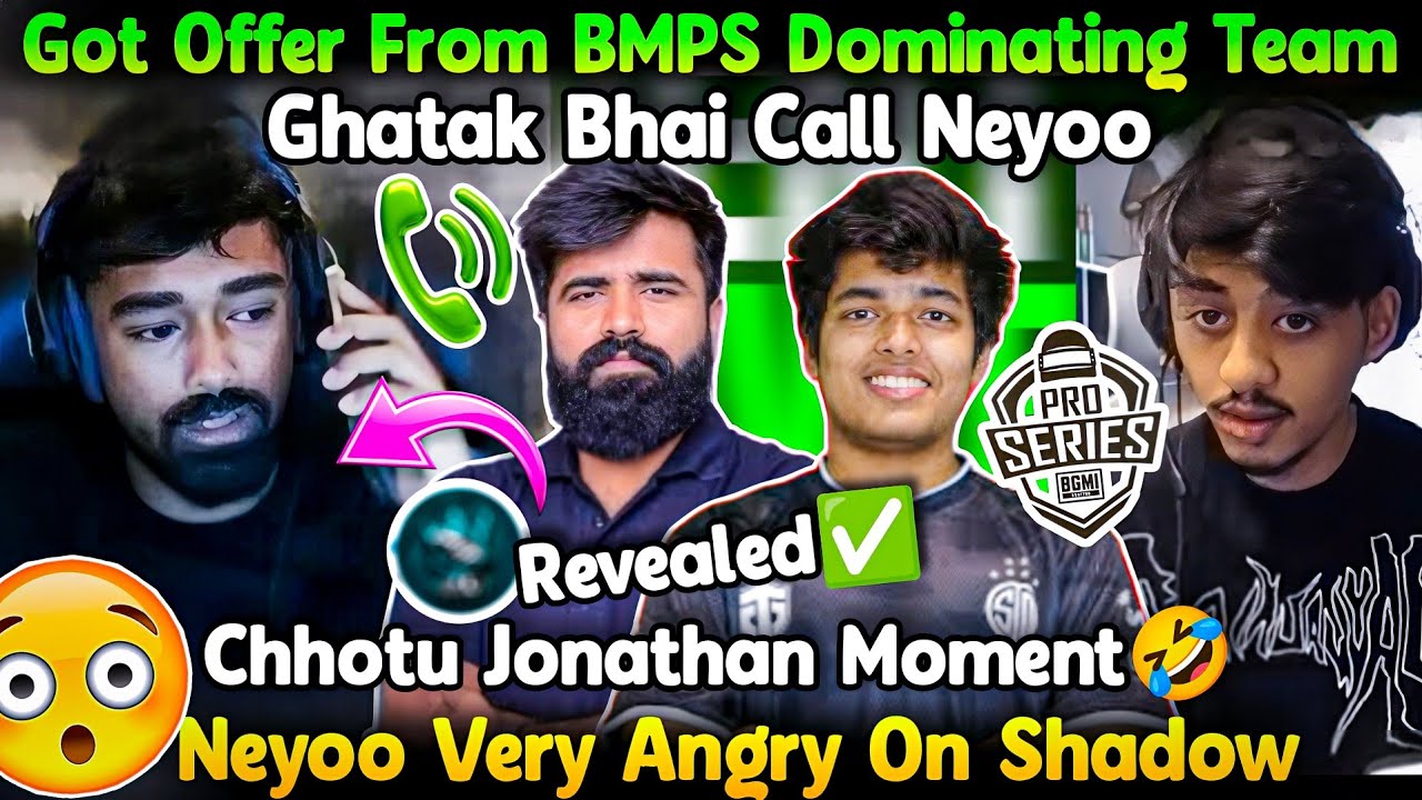Ghatak Bhai Call Neyoo🚨 Neyoo Revealed New Org Offer😳 Chhotu Jonathan ...