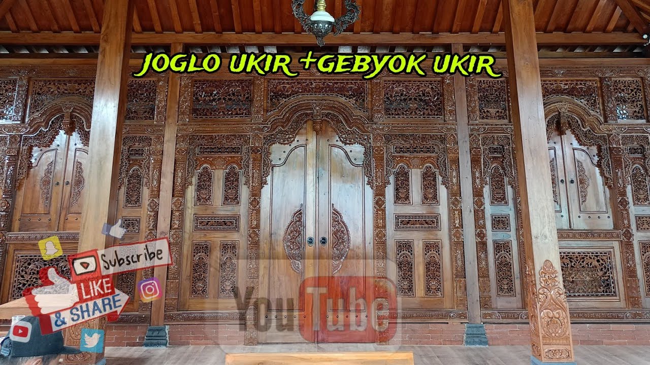 pemasangan gebyok ukir untuk background joglo soko 20 cm - YouTube