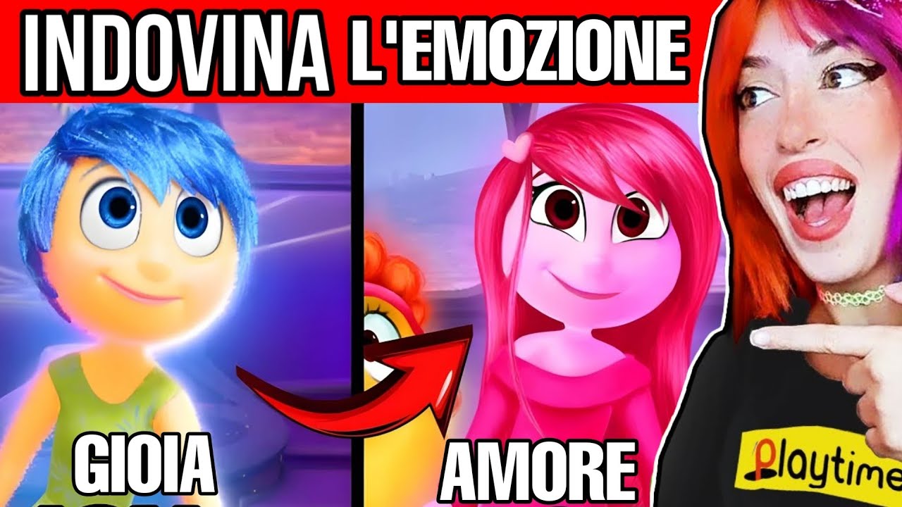 INDOVINA le EMOZIONI di INSIDE OUT 2 nel QUIZ IMPOSSIBILE con KARIN GIOIA INVIDIA ANSIA NOIA ...