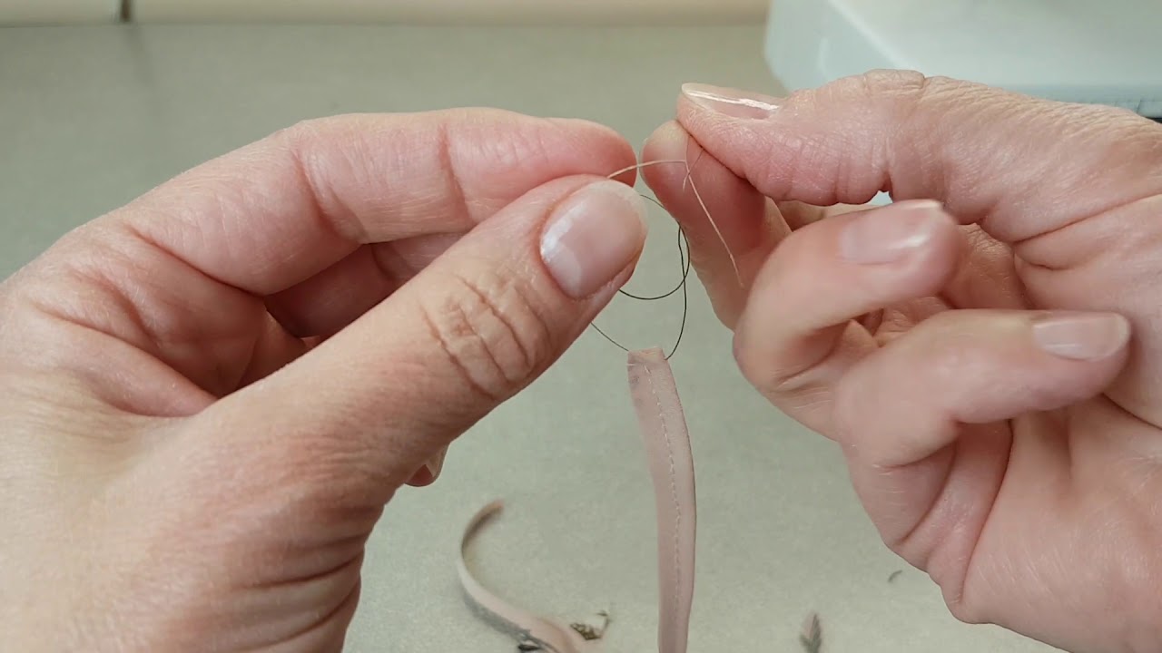 Button loops for lightweight fabrics - YouTube