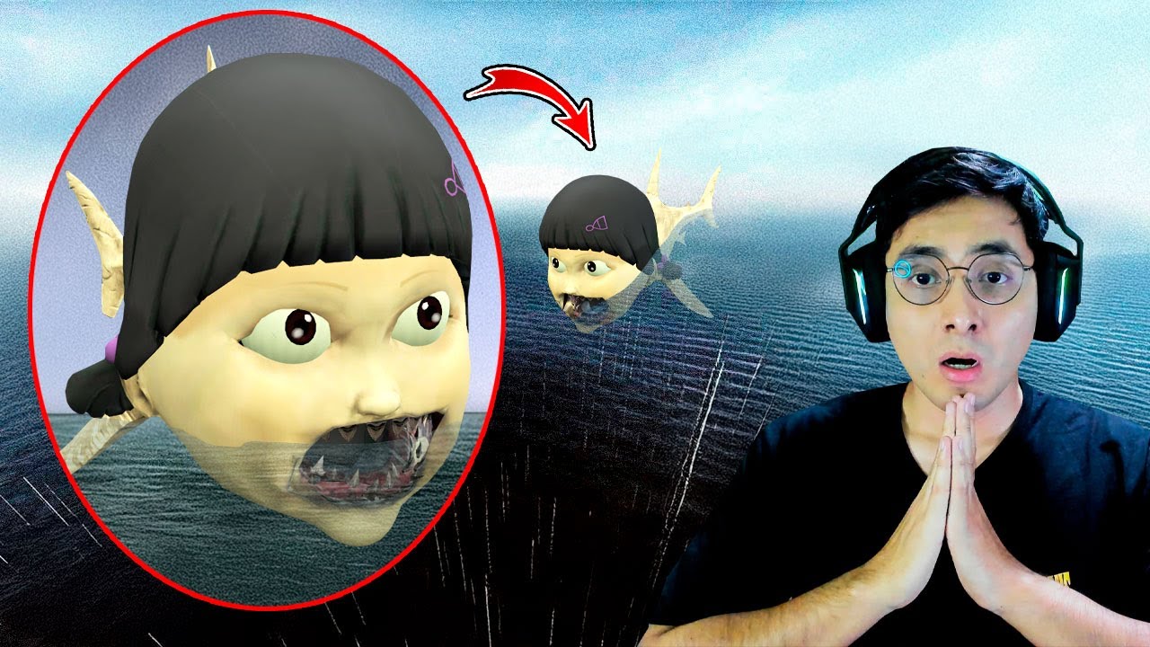 Encuentro ATERRADOR contra la MUÑECA MEGALODON del JUEGO DEL CALAMAR ...